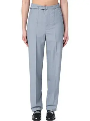 LEMAIRE Mélange Trousers With Belt - Blue