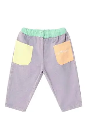 BOBO CHOSES Cotton Colour-block Trousers - Multicolor