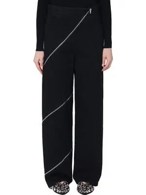 Alaïa Zip Detail Straight Leg Jeans - Black