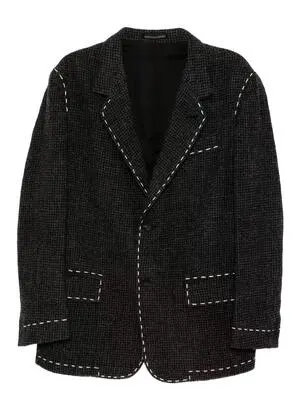 Y’s Wool Hand-stitch Blazer - Grey