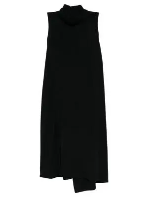 Y’s High Neck Dress - Black