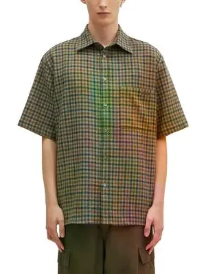 DARKPARK Checked Short-sleeve Shirt - Green