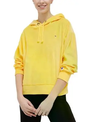 Champion Embroidered Hoodie - Yellow