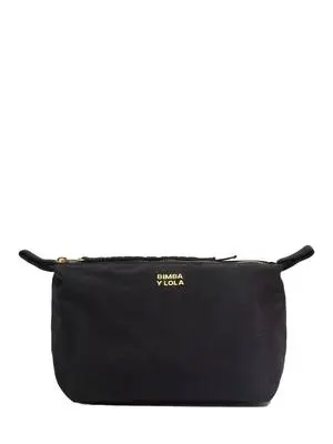 Bimba Y Lola Zip-up Makeup Bag - Black