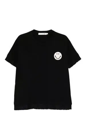 Joshua Sanders Smile-embossed T-shirt - Black