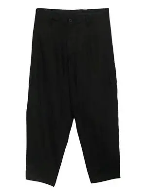 Y’s For X 120% Lino Linen Side Tuck Pants - Black