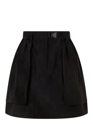 STUDIO TOMBOY Buckle Fastening Pocket Mini Skirt - Black