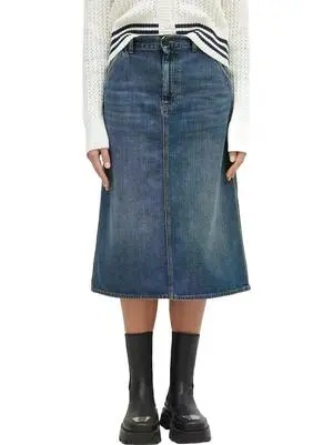 Carhartt Work In Progress Single Knee Midi Skirt - Blue