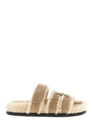 Tory Burch Ines Slides - Beige