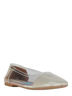 Jeffrey Campbell Perception Flats - Clear/beige