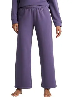Natori Nova Cozy Brushed Knit Straight Leg Pant - Twilight Blue