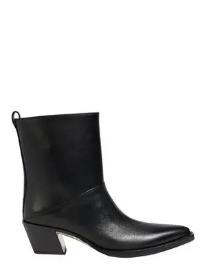 3.1 Phillip Lim Downtown Leather Ankle Boots - Black
