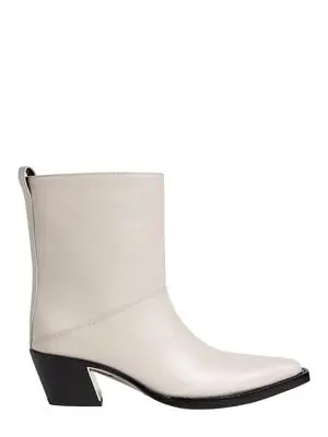 3.1 Phillip Lim Downtown Leather Ankle Boots - Stone
