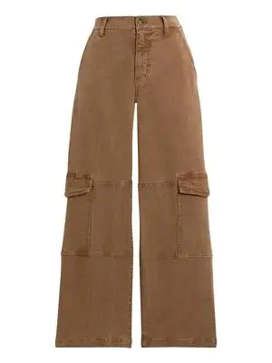 FRAME The Station Cropped Twill Cargo Pants - Light Brown