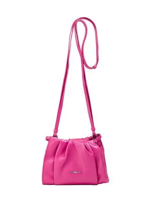 3.1 Phillip Lim Blossom Pleated Leather Crossbody Bag - Fuchsia