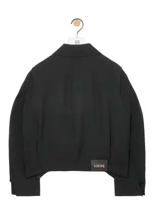 Loewe Belted Wool Jacket - Black