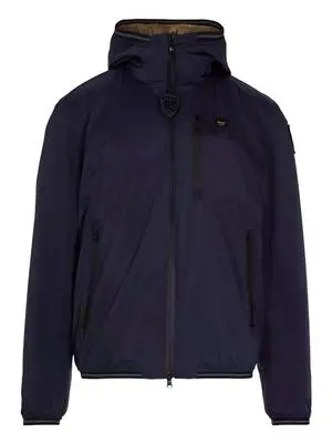 BLAUER. Hooded Zip-up Jacket - Blue