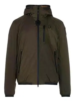 BLAUER. Hooded Zip-up Jacket - Green