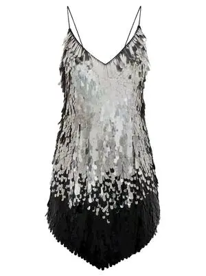 Philipp Plein Sequin-embellished Mini Dress - Black