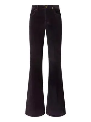 Pinko Corduroy Flare Leg Jeans - Purple