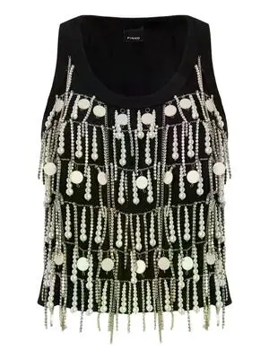 PINKO Pearl Chain Top