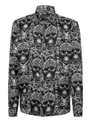 Philipp Plein Skull-print Shirt - Black