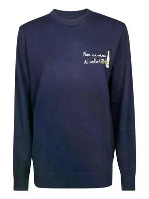 MC2 SAINT BARTH Embroidered Sweater - Blue