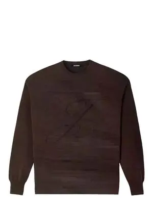 Jacquemus Jacquard Knit Sweater - Brown
