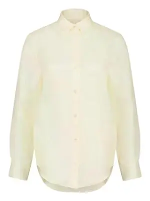 PAULA Long-sleeve Silk Shirt - Neutrals