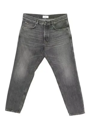 LARDINI Whiskering-effect Jeans - Grey
