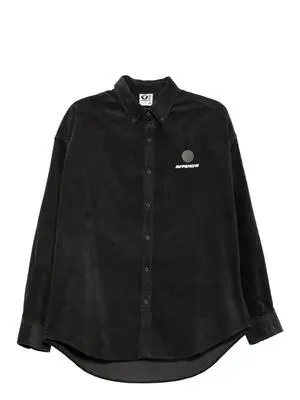AAPE BY *A BATHING APE® Logo Appliqué Shirt - Grey