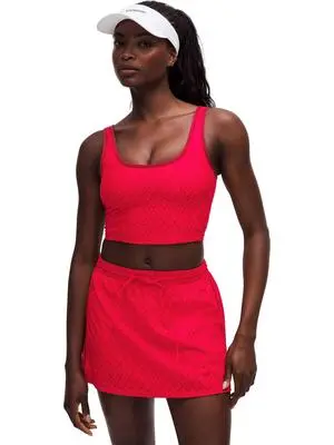 Lululemon Textured Mesh Tennis Tank Top - Lululemon Red/dark Sport Red