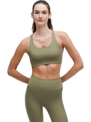 Lululemon Nulux Strappy-back Sports Bra - Bay Leaf