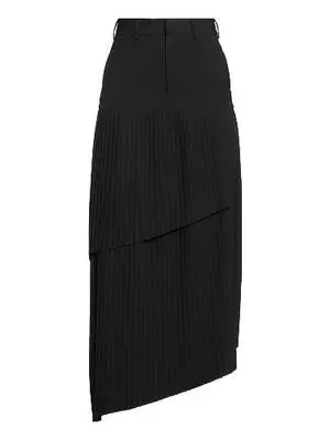 MAISON MARGIELA Midi Pleated Skirt - Black