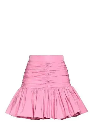 PATOU Flared Taffeta Mini Skirt - Pink