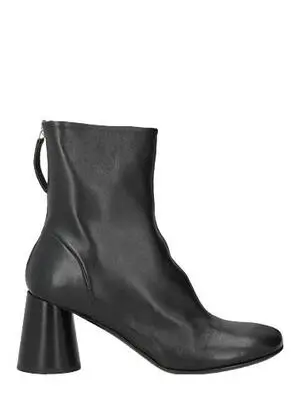 HALMANERA Leather Ankle Boots - Black