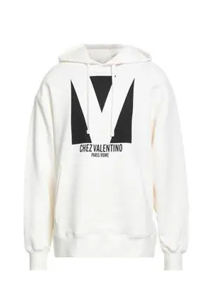 Valentino Garavani Sweatshirt In Cotton - White
