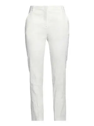 Pinko Tapered Linen-blend Pants - White