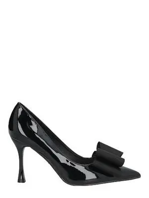TWENTY FOUR HAITCH Pointed-toe Pumps With Bow Detailing - Black