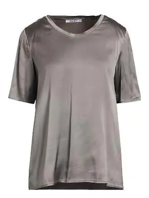 KANGRA Satin Stretchy Top - Grey