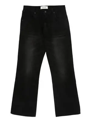 TONYWACK Faded-effect Straight Leg Jeans - Black