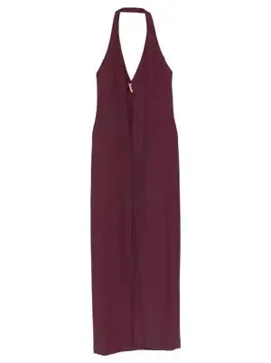 Patrizia Pepe Halterneck Midi Dress - Red