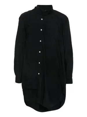 Comme Des Garçons Button-fastening Asymmetric Shirt - Black
