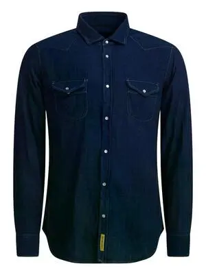 B.D.BAGGIES Cotton Pocket Shirt - Blue