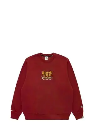 AAPE BY *A BATHING APE® Crew-neck Sweatshirt - Red