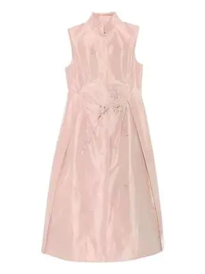 Shiatzy Chen Embroidered Sleeveless Coat - Pink