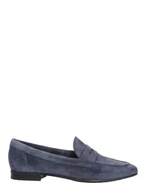 STUDIO CHOFAKIAN Macchiato Penny-strap Suede Loafers - Blue