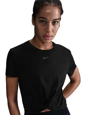 Nike Classic Twist Dri-fit Short-sleeve Top - Black
