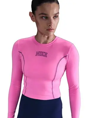 Nike Dri-fit Long-sleeve Top - Pink