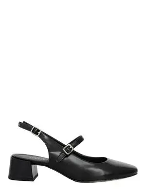 STUDIO CHOFAKIAN 35mm Buckle Slingback Pumps - Black